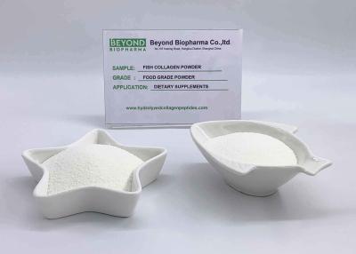 China Hydrolyzed Fish Collagen Peptides Powder 90% Protein Content 20-60 Mesh Granules for Solid Drinks for sale