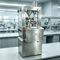China Pre-Compression 8 Station Laboratory Rotary Tablet Press Machine 80KN For Pharmaceutical Formulation Development for sale