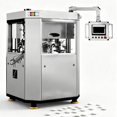 China 100KN Hydraulic Force Feeder 45 Station Double Sided Rotary Tablet Press for High Speed Pharmaceutical Manufacturing for sale