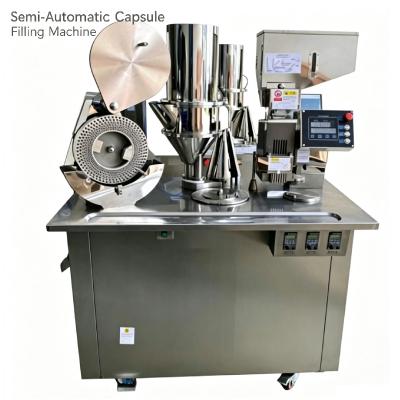 China Herbal Semi Automatic Capsule Filling Machine Nutraceutical 00 Capsule Filler for sale