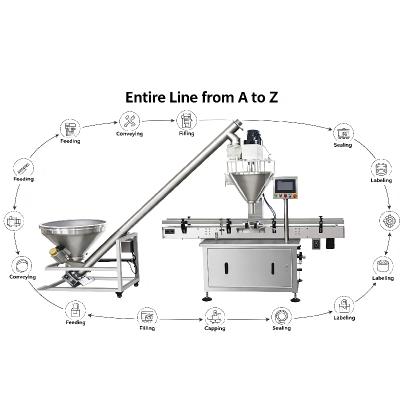 China SUS304 Powder Jar Filling Machine 12M - 15m  Automatic Jar Filling Machine for sale