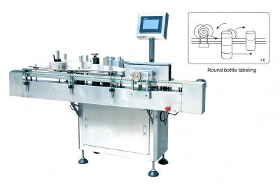 China SUS304 Tablet Counting Line Automatic Round Can Labeling Machine Touch Screen CE for sale