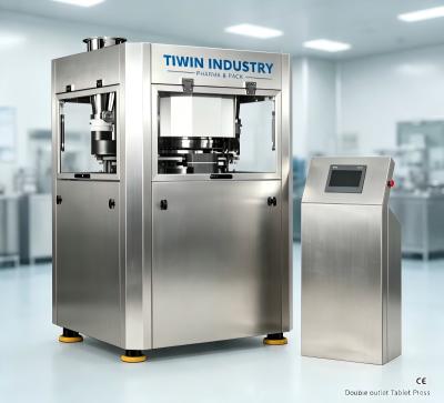 China TEU-H83 Automatic High Speed Double Layer Pharmaceutical Tablet Press Machine 83 Stations BB 358560 Pcs/Hr CE for sale