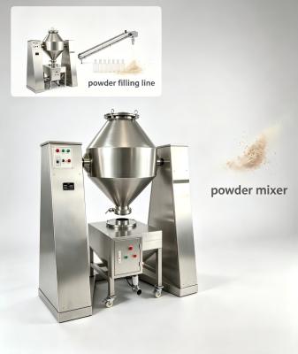 China Double Cone Powder Mixer W-300 Pharmaceutical Dry Granule Blender 300L 150kg Batch CE Certified for sale