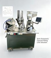 China PLC Semi Automatic Capsule Filling Machine Auto Tray Rotation 26000 Caps/Hour Capsule Making for sale