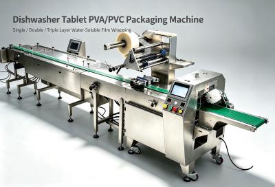China Automatic Pillow Packing Machine 50 - 300Bags/Min 7.5kW For Dishwasher for sale