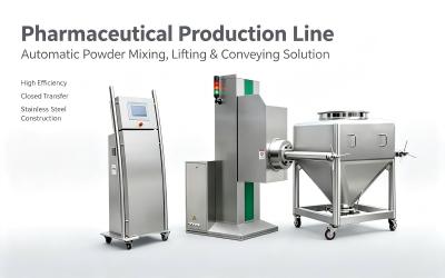 China 600L Pharma Pack Bottle Line Automatic IBC Container Blending System 7kW For Powder for sale