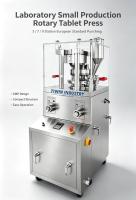 China TEU-5 Mini Rotary Tablet Press Machine 5 Station EU Punch 60kN Lab R&D Small Batch CE for sale