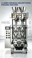 China 2 Lanes Powder Sachet Packaging Machine Granule Stick Packing 80-90 Sachets/Min for sale