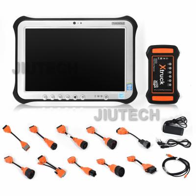 China Multi-Brand Xtruck Y009 HDD+FZ-G1 Tablet Multi-system DATA LINK Heavy duty Commercial Vehicles truck diagnosis kit for sale