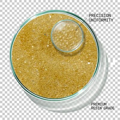 China High Operating Capacity Water Softening Cation Exchange Resin for Efficient Hard Water Treatment Applications for sale