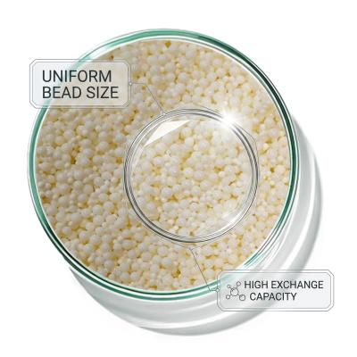 China ACD-500 Chelating Resin Boiler Feed Water Softening Calcium Magnesium Removal 0.315-1.25mm Beads for sale