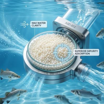 China ASD-002 Anion Exchange Resin Macroporous Beads 99.8% Purity for Aquaculture Nitrite Removal for sale