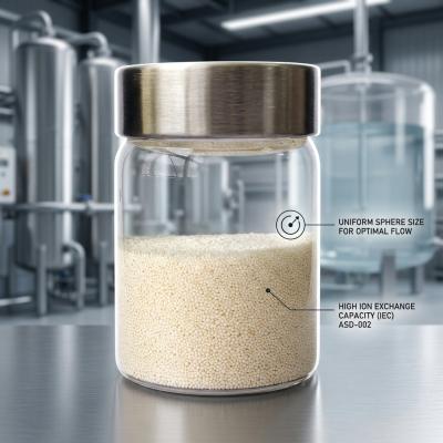 China ASD-002 Anion Exchange Resin Organic Fouling Resistant Media 99.8% Purity for Wastewater Nitrate Polishing for sale
