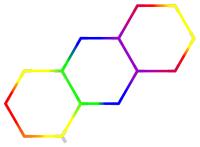 China RGB LED Hexagon Light Modular Ceiling Lighting System for Garage Gym Workshop Office Connectable Honeycomb LED Hex Light Panels for sale