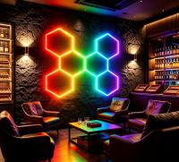 China Wholesale DC LED Hexagonal Honeycomb Lamps for Car Detailing Workshop Lighting for sale