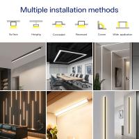 China Frosted Cover Clear Lens LED Strip Aluminium Profile With PC Diffuser for sale