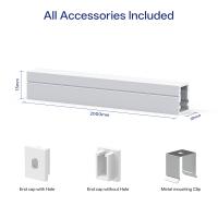 China K3 6000 Series Sandblasted Aluminum Extrusion Surface-mounted Parts Cutting Service for LED Light Strip Channels Decorations for sale
