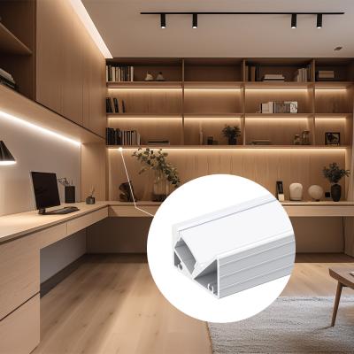China Aluminum Extrusion LED Profile for Wall Lighting PC Cover Bending/Cutting/Welding Services Anodized Surface Aluminum 6063-T5 for sale