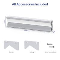 China Aluminum Extrusion LED Profile for Wall Lighting PC Cover Bending/Cutting/Welding Services Anodized Surface Aluminum 6063-T5 for sale