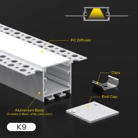 China 6000 Series Aluminum Alloy Profiles K&C LED Ceiling and Wall Linear Lights, Enclosed Recessed Extruded Channel K9 for sale