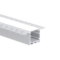 China 6000 Series Aluminum Alloy Profiles K&C LED Ceiling and Wall Linear Lights, Enclosed Recessed Extruded Channel K9 for sale