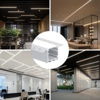China 6000 Series Aluminum Alloy Profiles K&C LED Ceiling and Wall Linear Lights, Enclosed Recessed Extruded Channel K9 for sale