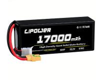 China 17000mAh 10C Rechargeable Lipo Battery Pack for FPV Racing Drone Long Flight Time for sale