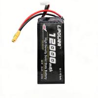 China LIPOWER High Density 6S 12000mAh LiPo Battery Pack 5C 10C Rechargeable for FPV Drone RC for sale