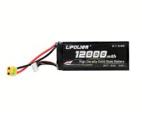 China LIPOWER High Density 6S 12000mAh LiPo Battery Pack 5C 10C Rechargeable for FPV Drone RC for sale