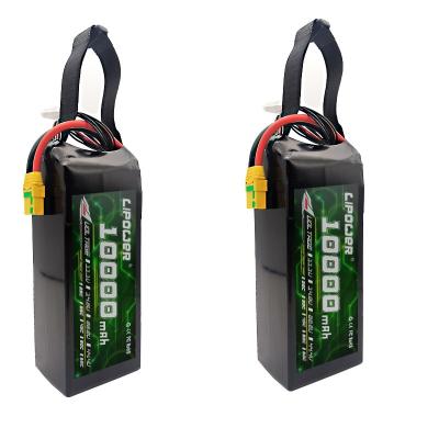 China Agricultural UAV Drone Lipo Battery 22.2V 10000mAh 25C 6S for FPV Quadcopter for sale