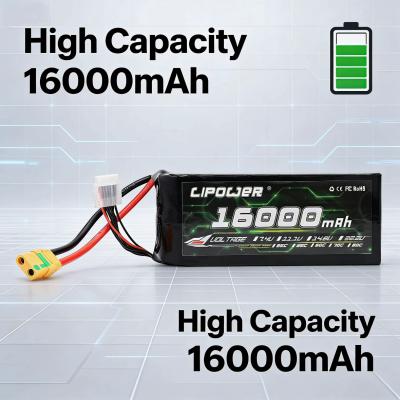 China OEM 6S 22.2V 25000mAh 25C NANO Lithium Ion Battery Pack for FPV RC Drone for sale