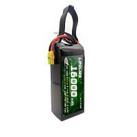 China Rechargeable 6S 22.2V 16000mAh 25C Lipo Drone Battery Pack for Multiaxis UAV RC Airplane for sale