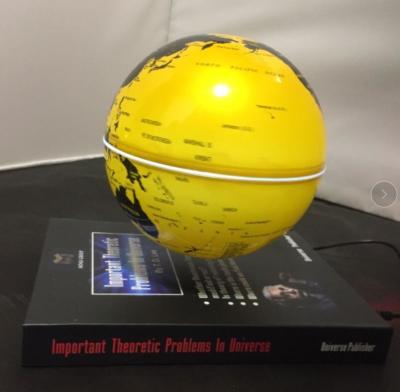 China book base magnetic floating leivtate globe 6inch with lighting for sale