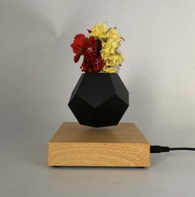 China hotsale magnetic levitate floating bottom air bonsai pot planter tree for sale