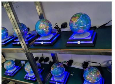 China Magnetic levitation floating  constellation globe world map 6inch for sale