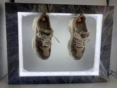 China NEW magnetic levitation floating double shoes display racks for sale