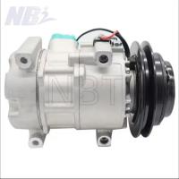 China 12V DV9 Compressor For Kioti Tractor AD1445N WXTK392 Excavator Air Conditioner Engineering Vehicles R134a Refrigerant Car Models for sale