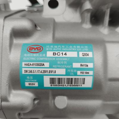 China BC14 Hybrid AC Compressor for BYD E5 Qin EV 16-18 New Electric Car Air Conditioner Compressor 653V HAEV-8103020A for sale
