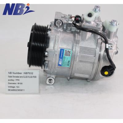 China OE A0022305811 12Volt R134a Car Air Conditioner Compressor for Mercedes-Benz-Hollow Piston Variable Displacement New for sale