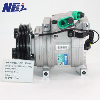 China 4x4 12V Car AC Compressor for Kia Picanto 1.2 Replacement Part 977011Y100 97701 1Y100 97701-1Y001 Air Conditioning Systems for sale