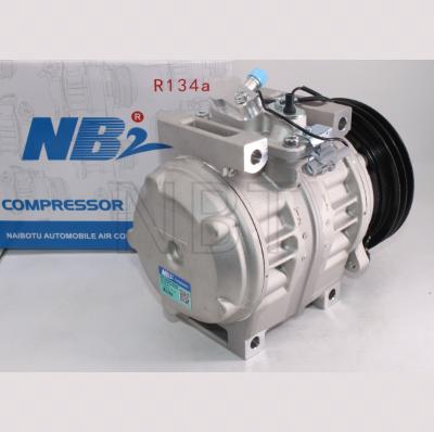 China 88320-36560 447220-0394 Wholesale Price New 10P30C Bus AC Compressor for Toyota Coaster Caetano 12V 2 Groove for sale