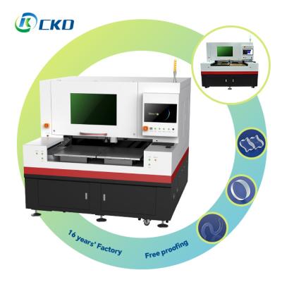 China Precision HTI Controlled Glass Laser Cutting Machine With 150W Splitting Laser Source Power. for sale