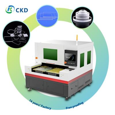 China Compact Optical Glass Laser Cutting Machine Powered by AC220V RF CO2 Laser for sale