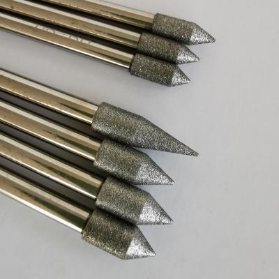 China Custom-Made Electroplated Diamond Grinding Heads In Various Sizes. For Cemented Carbide for sale