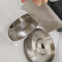 China Customizable Electroplated CBN Sharpening Wheel for Woodworking Band Saw Blade Grinding for sale