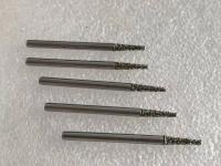 China Electroplated Diamond Grinding Pins With Steel Body Grit Number D30/35, R1*3*10*45*3 for sale