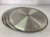 China Electroplated CBN Saw Blade 350mm B151 Grit 30mm Bore for Cutting Steel Wire Rubber Pipe for sale