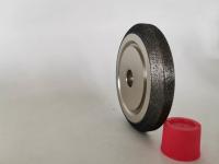 China Double Layer Cbn Grinding Wheels B107-2 Galvanic Bonding 20mm Inner Hole for sale