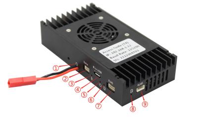 China Compact Aircraft Data Transmission System IP Camera Input 124g Light for sale